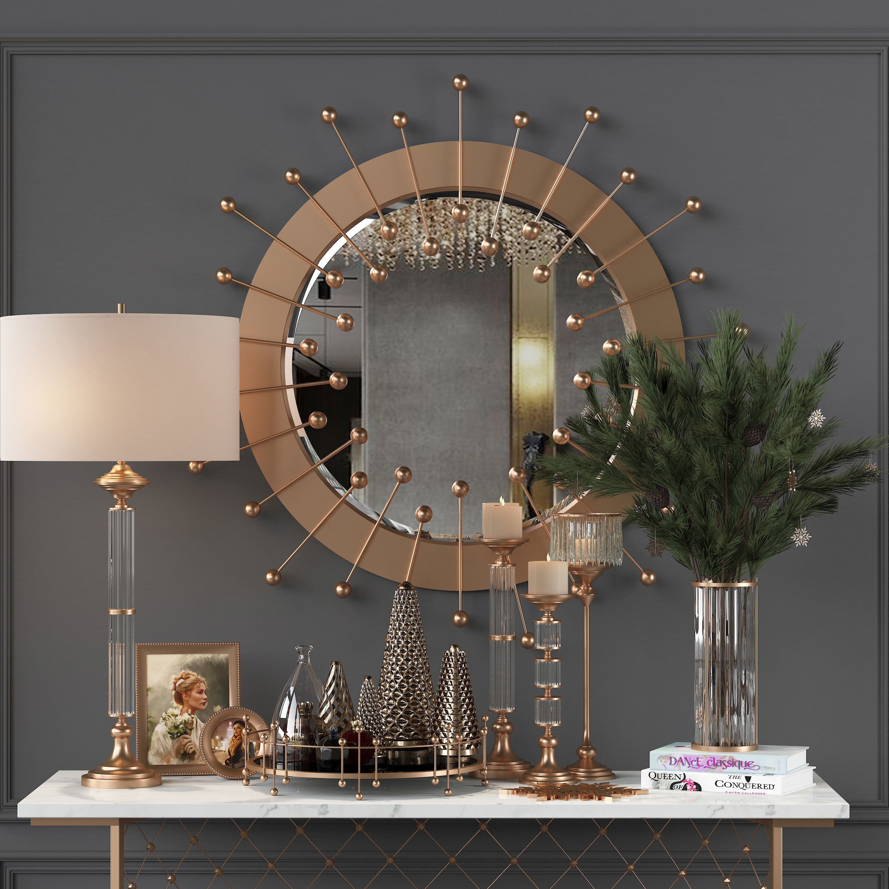 CRYSTAL DECORATIVE SET 3D model | CGTrader