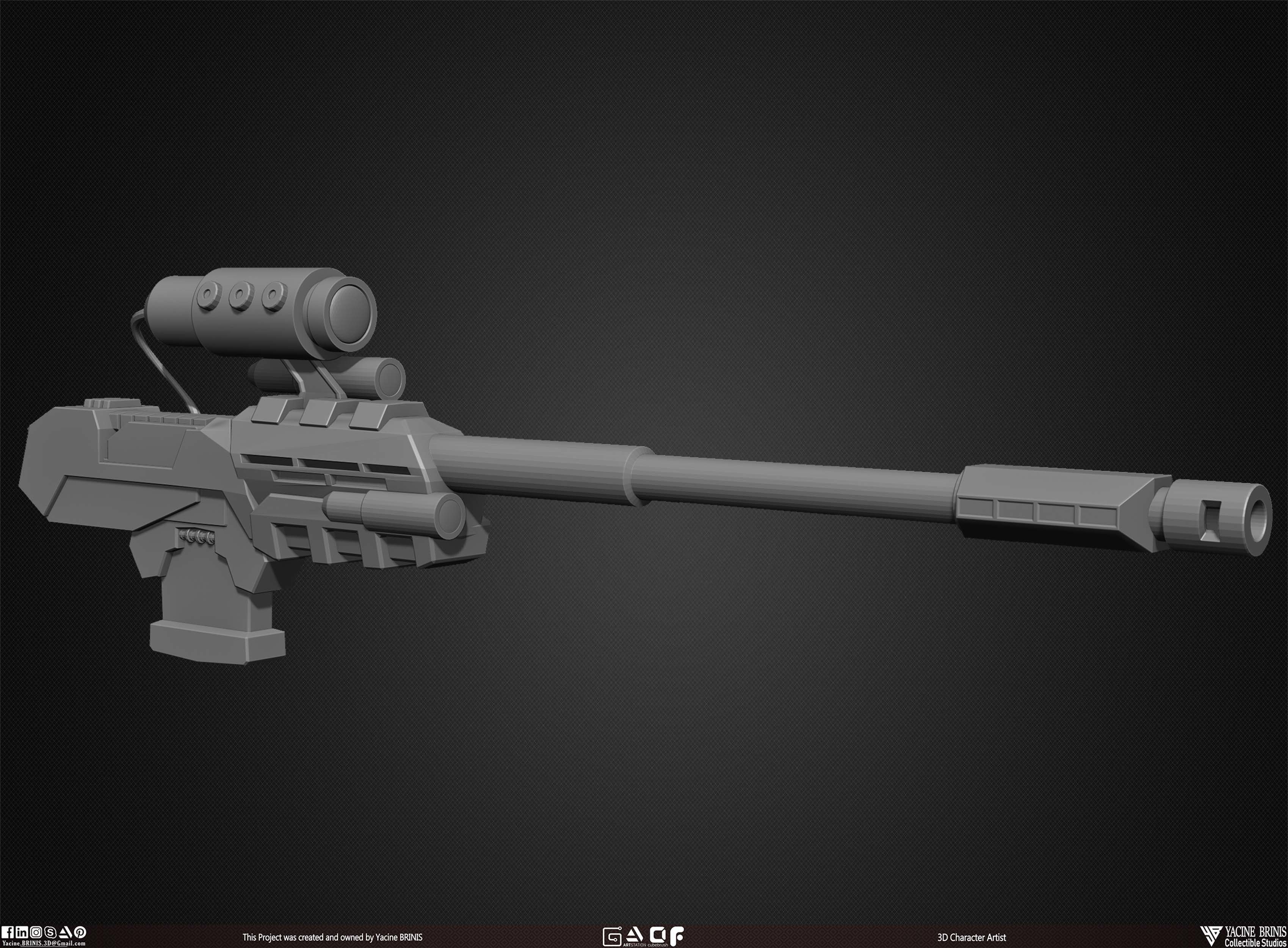 3D model 25 Guns Kitbash Vol 02 VR / AR / low-poly | CGTrader
