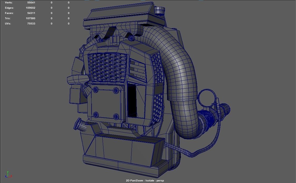 Leaf Blower PBR 3D model | CGTrader