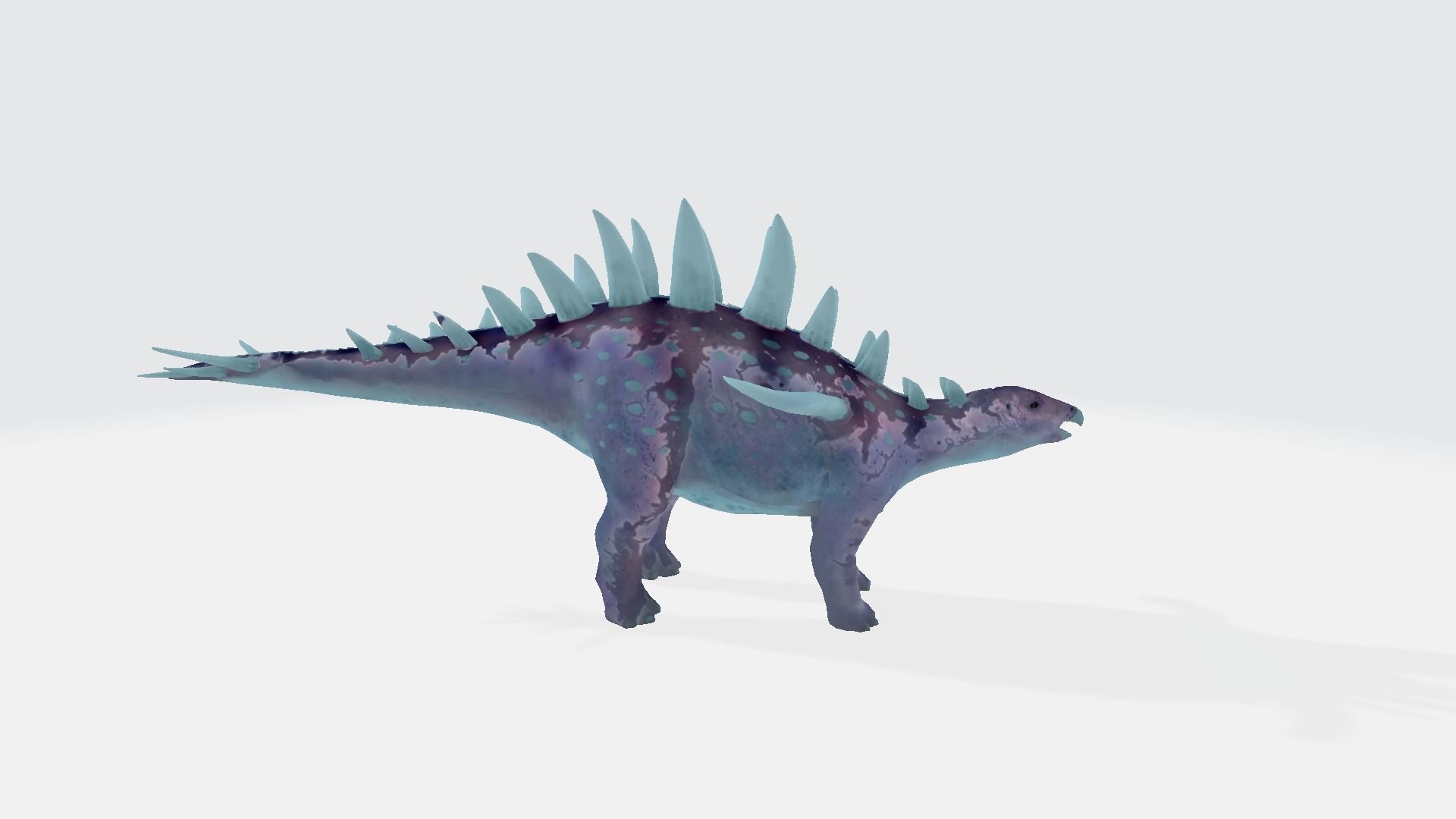 Paranthodon dinosaur with spikes 3D model | CGTrader