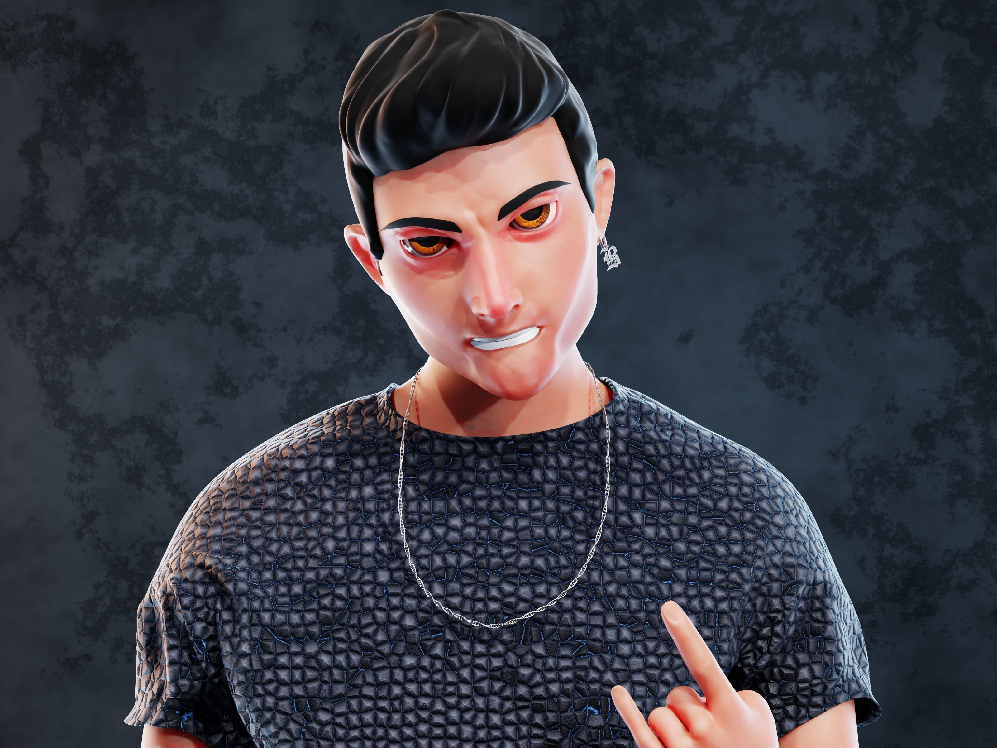 3D model bad boy character VR / AR / low-poly | CGTrader