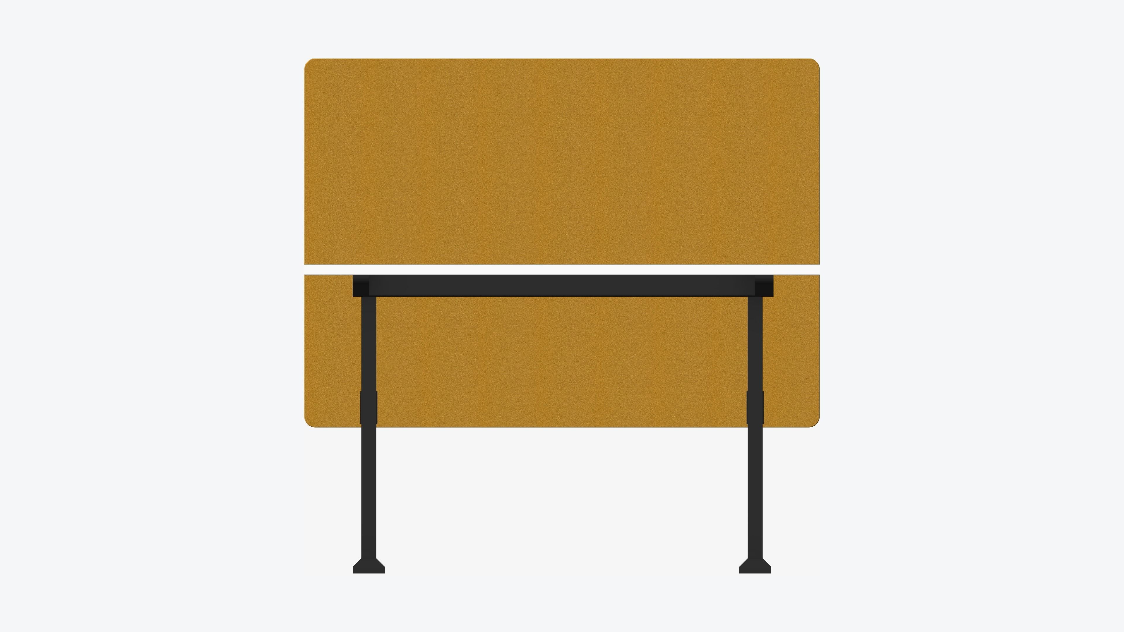 3D model Desk - Single - Officetec - Angular - Linear - Fixed Height VR ...