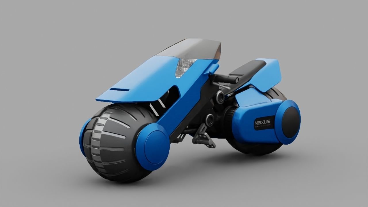 Futuristic Scouter rigged 3D model rigged | CGTrader