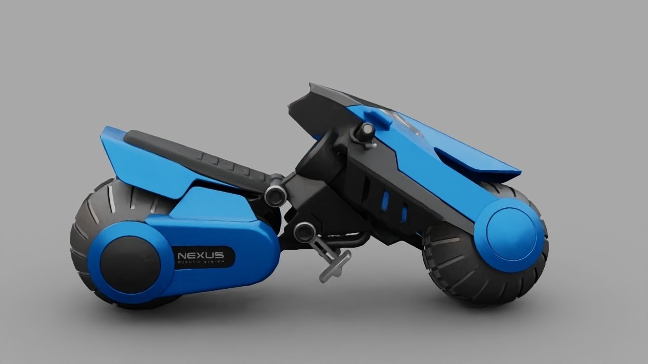 Futuristic Scouter rigged 3D model rigged | CGTrader