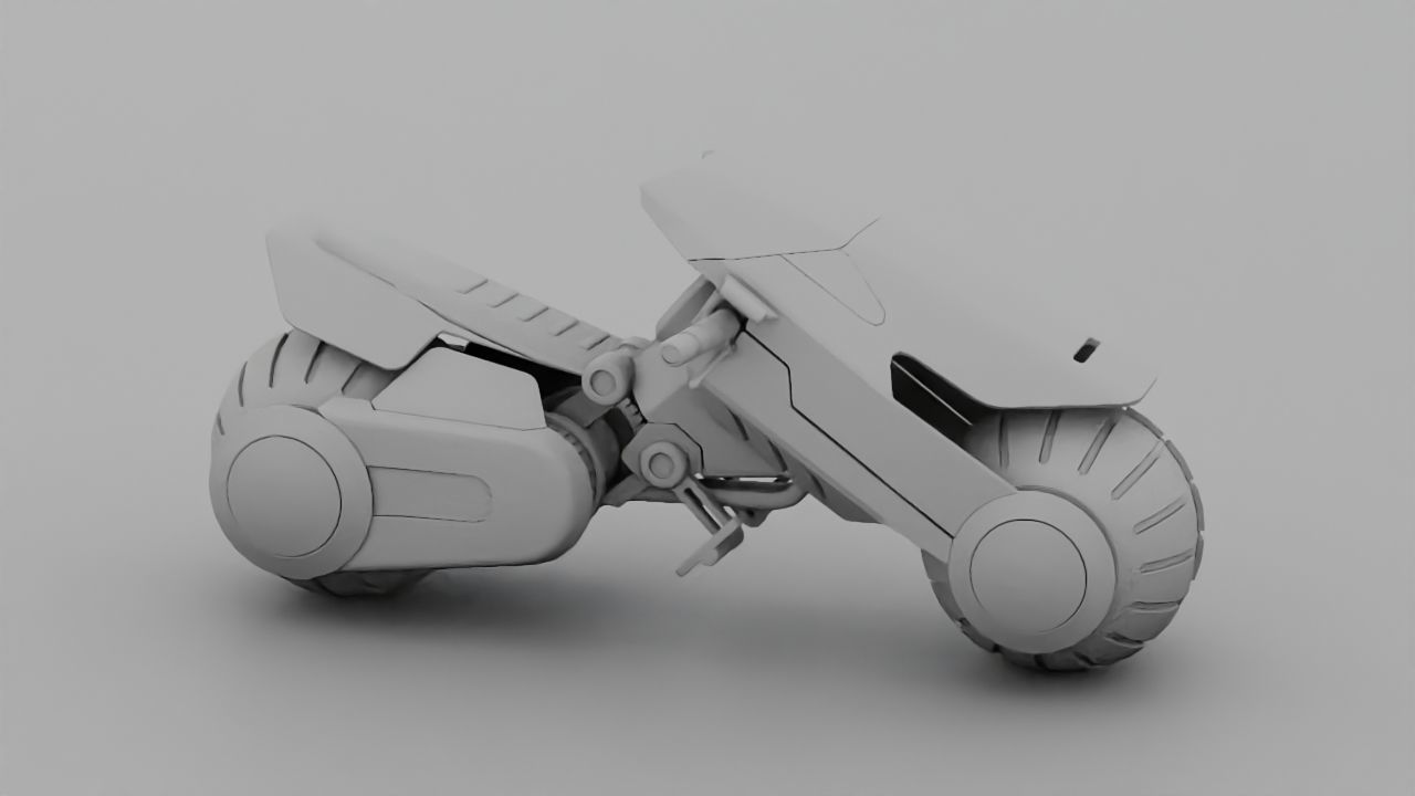 Futuristic Scouter rigged 3D model rigged | CGTrader