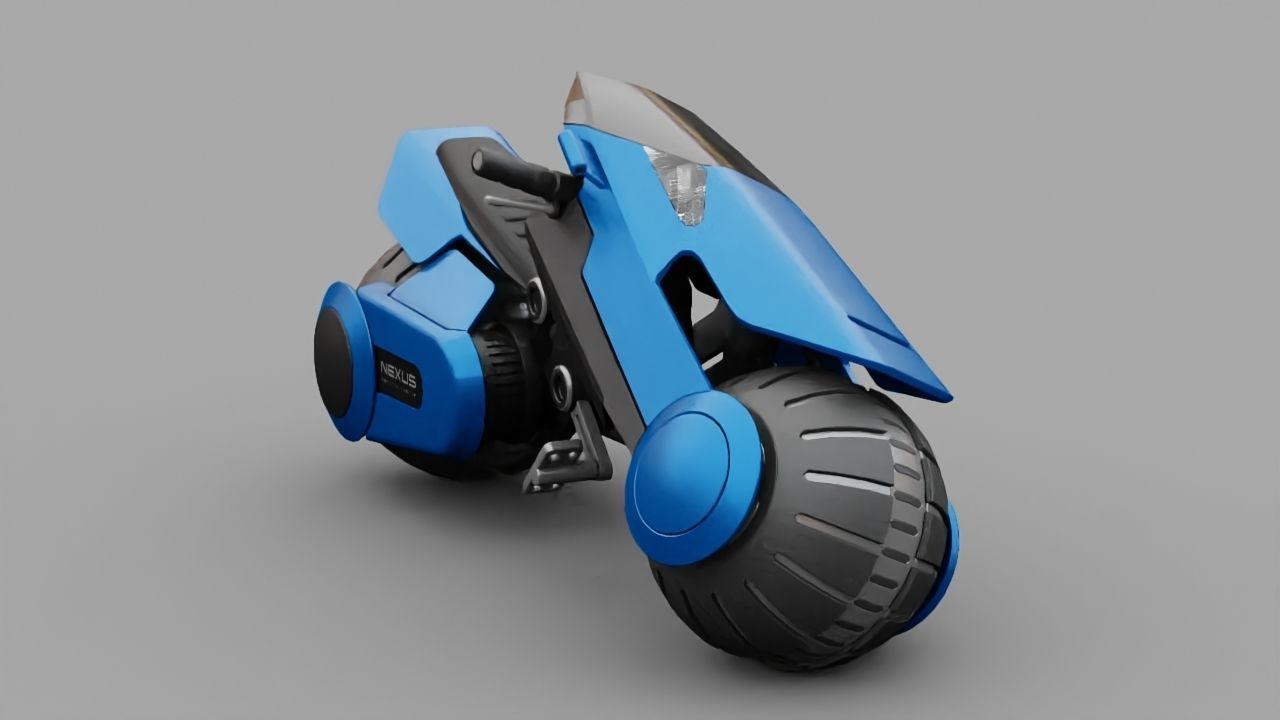 Futuristic Scouter rigged 3D model rigged | CGTrader