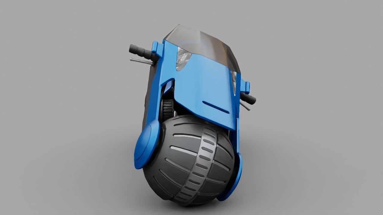 Futuristic Scouter rigged 3D model rigged | CGTrader