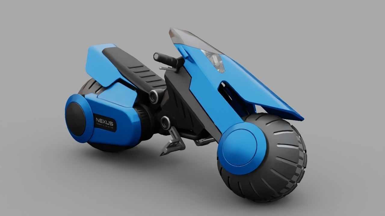 Futuristic Scouter rigged 3D model rigged | CGTrader