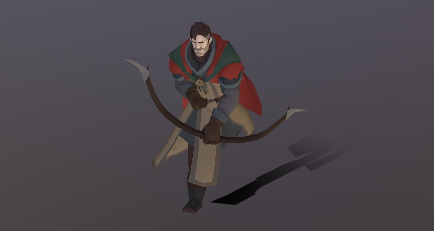 3D model Classic RPG Style 01 Auther Warrior Archer Swordman VR / AR ...