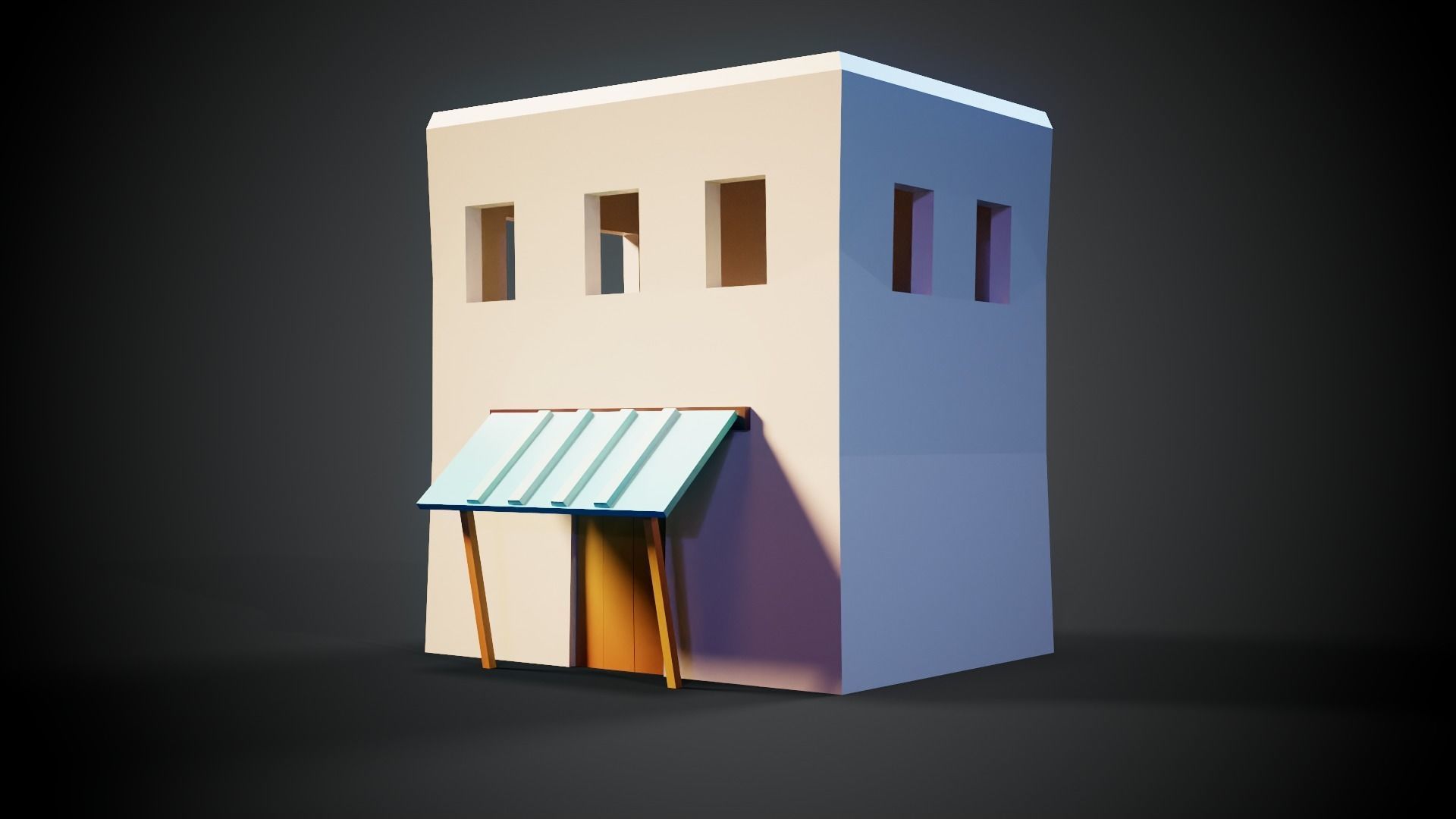 3D model Low poly stylized environment pack da1 VR / AR / low-poly ...