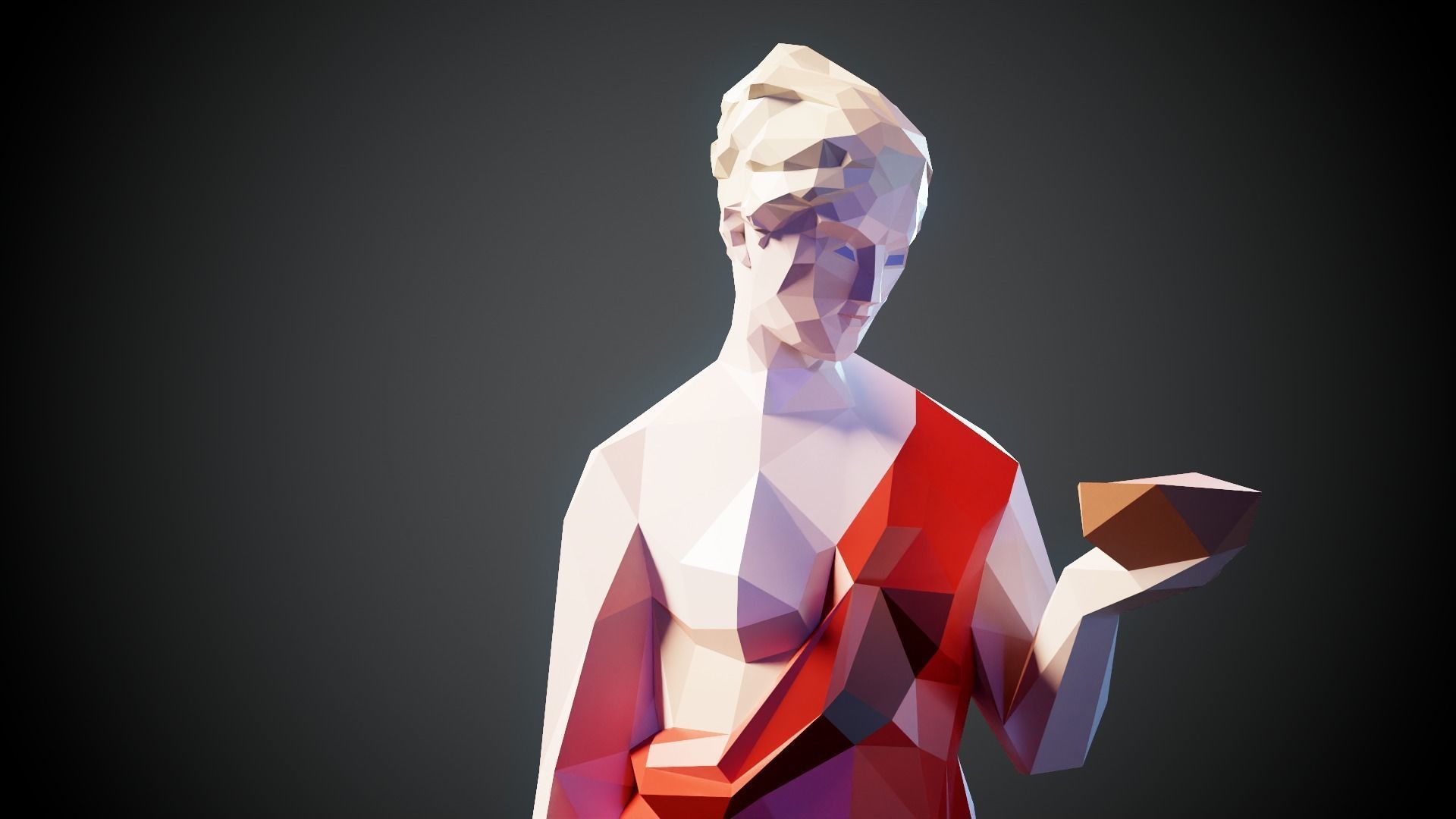 3D model Low poly stylized environment pack da1 VR / AR / low-poly ...