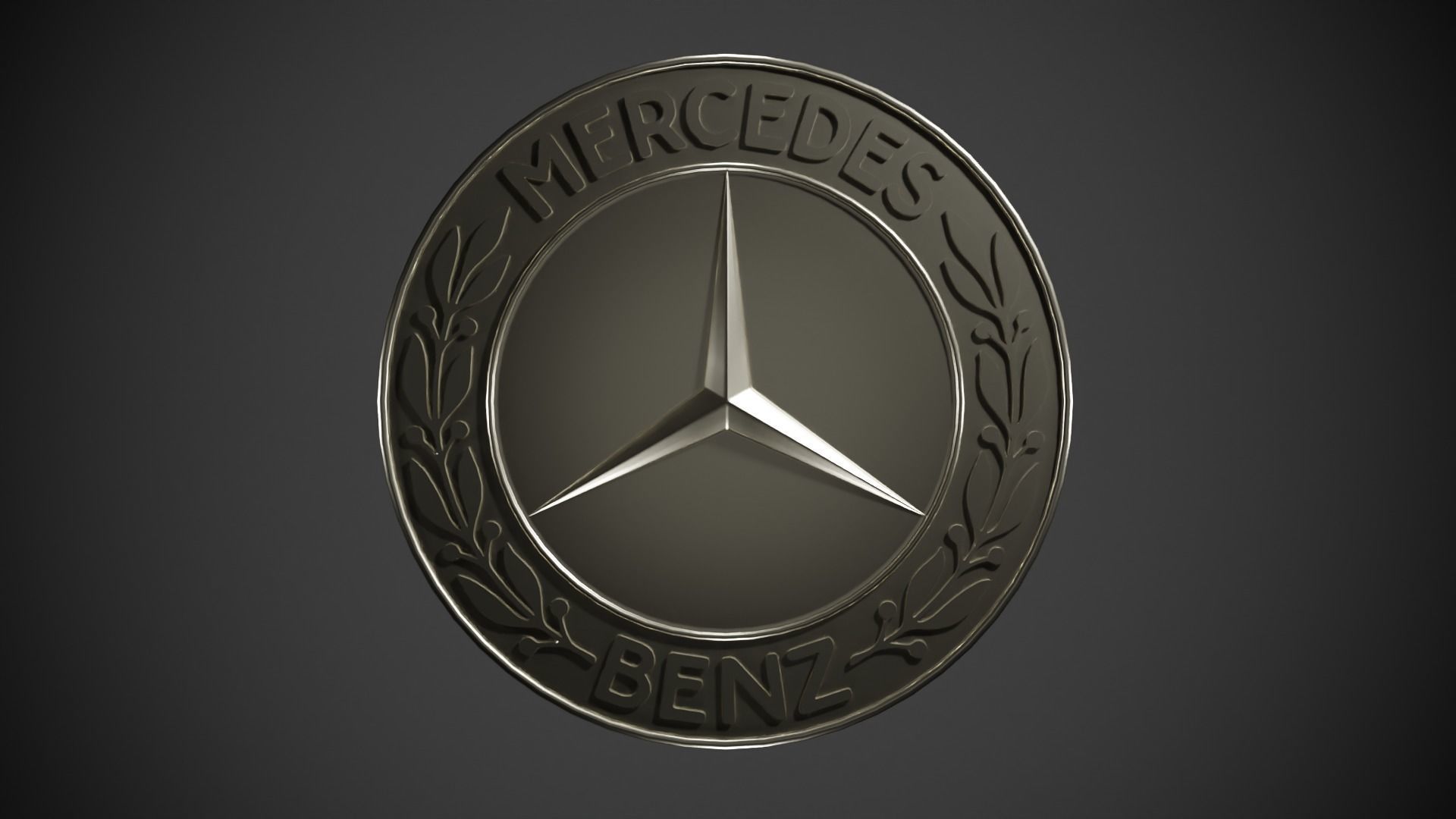 3D model Mercedes Benz Logo - Badge - Emblem VR / AR / low-poly | CGTrader