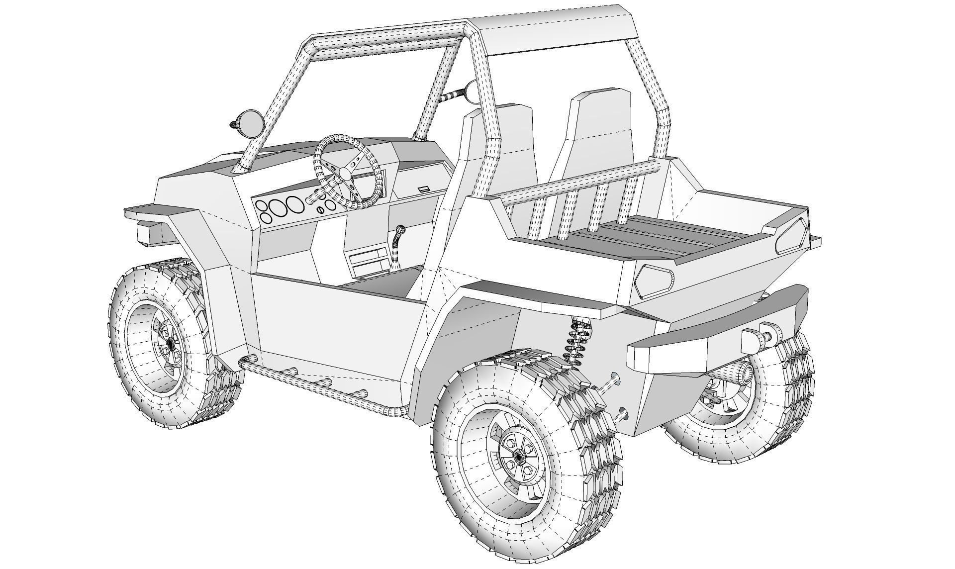UTV Vehicle 3D model | CGTrader