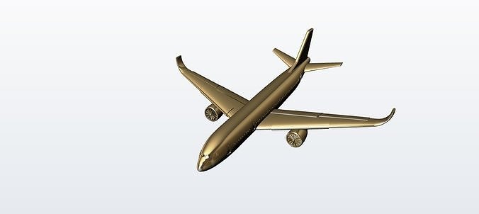 Airplane flying in sky 3D model 3D printable | CGTrader