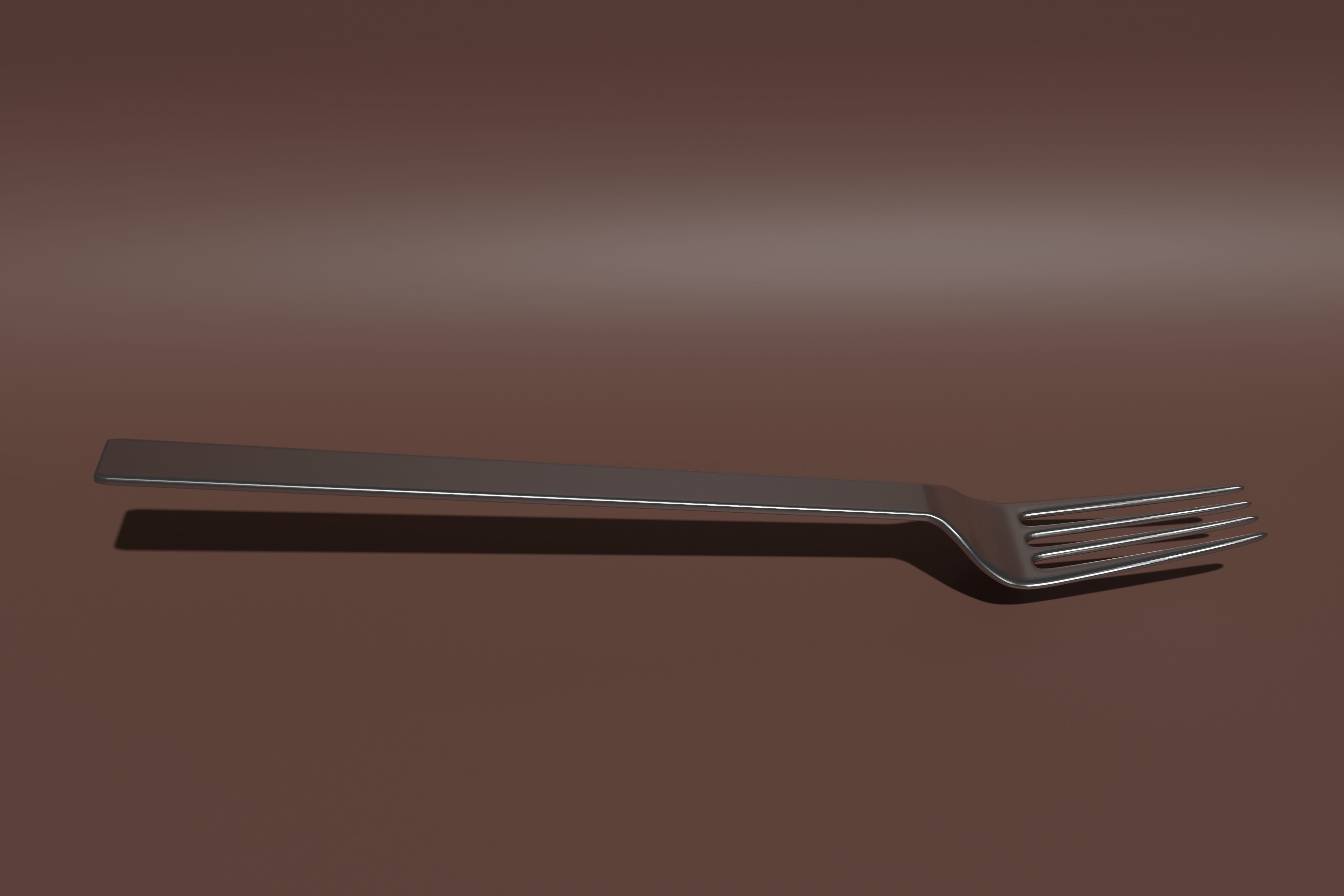 Realistic 3d model chrome fork 3D model | CGTrader
