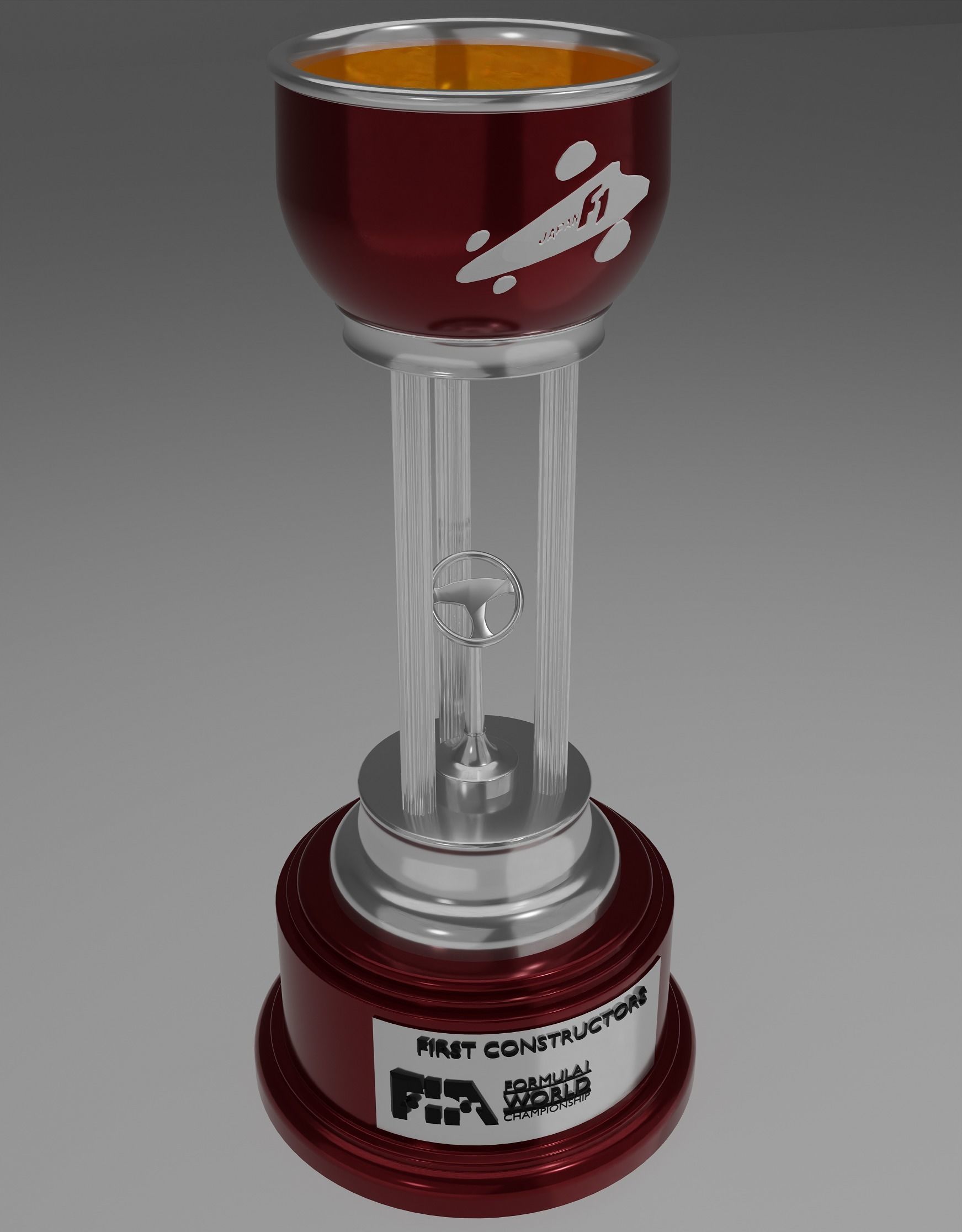 1988 Japan Grand Prix Trophy 3D model 3D printable | CGTrader