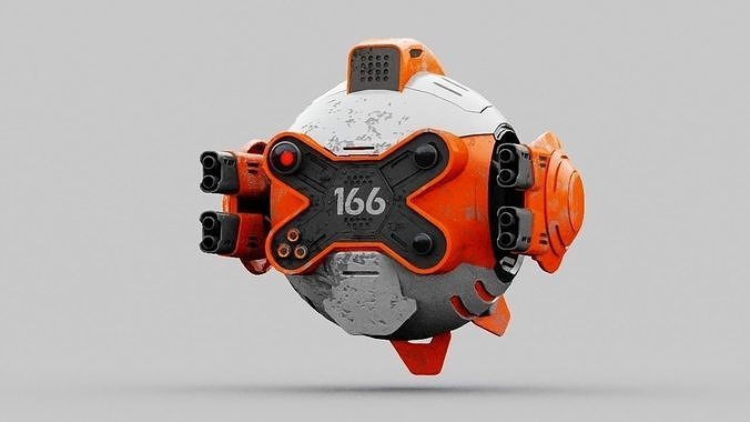 Combat Drone XM09 Rigged 3D model rigged | CGTrader