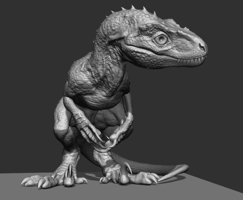 Baby raptor 3D model 3D printable | CGTrader