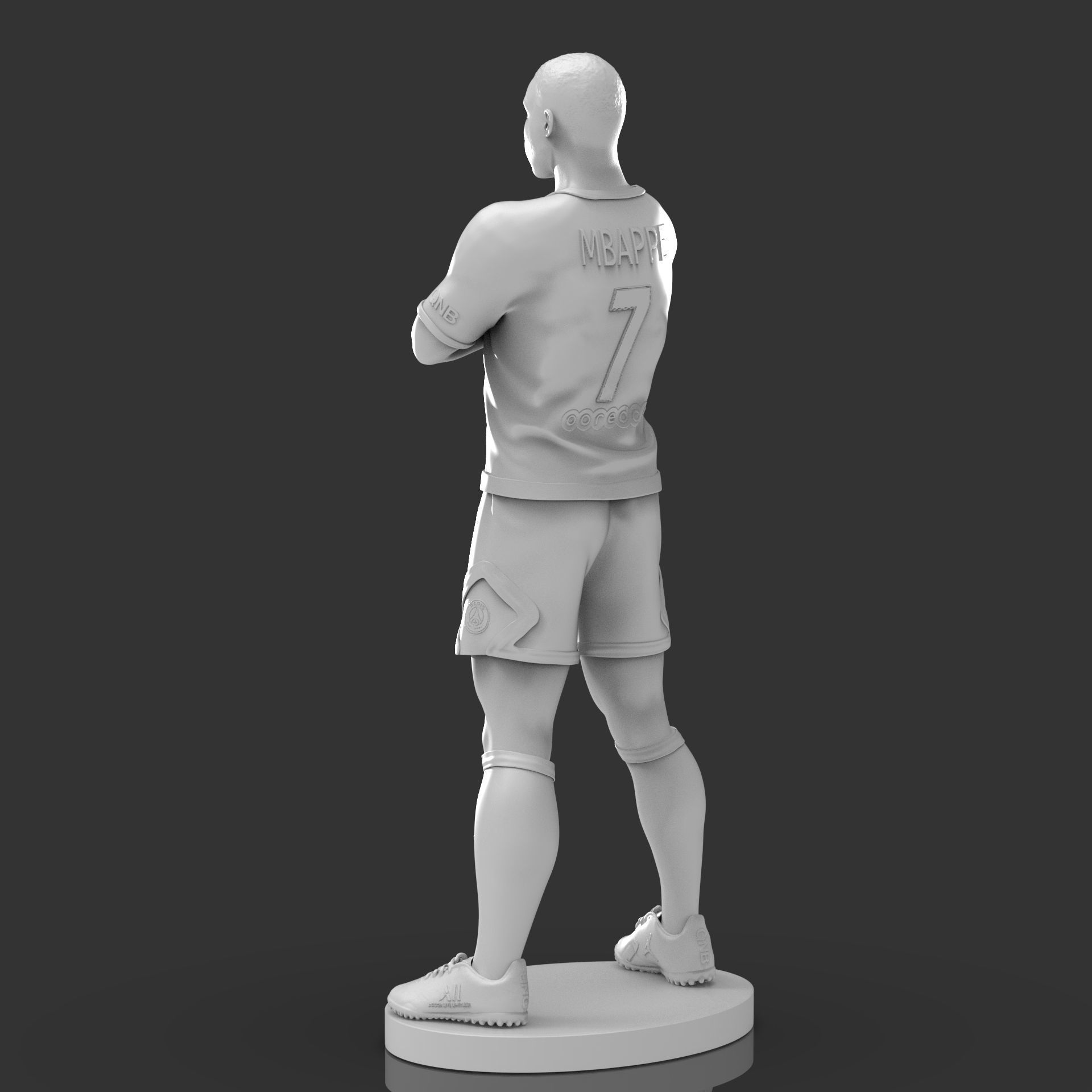 Kylian Mbappe 3D Printable 1 3D model 3D printable | CGTrader
