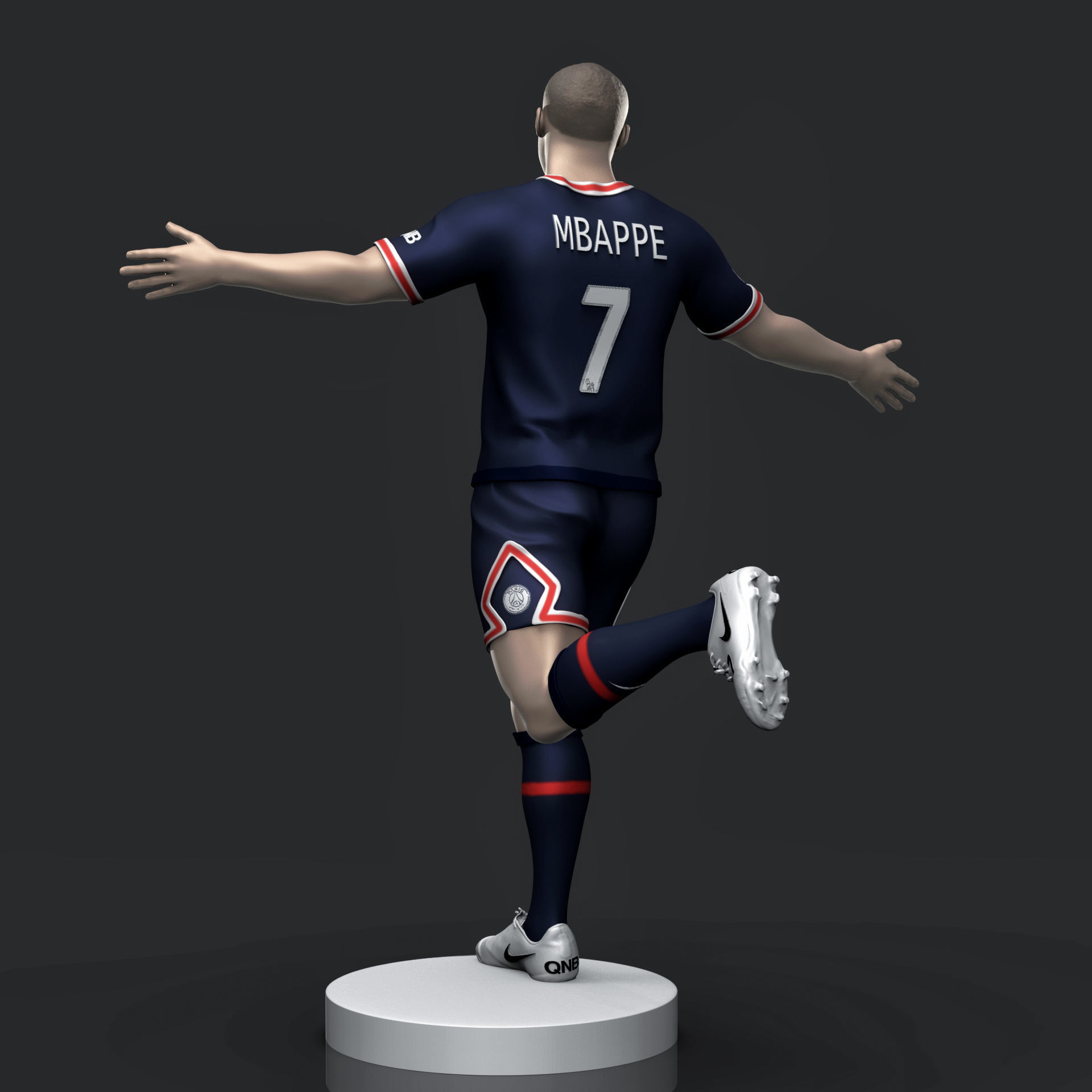 Kylian Mbappe 3D Printable 2 3D model 3D printable | CGTrader