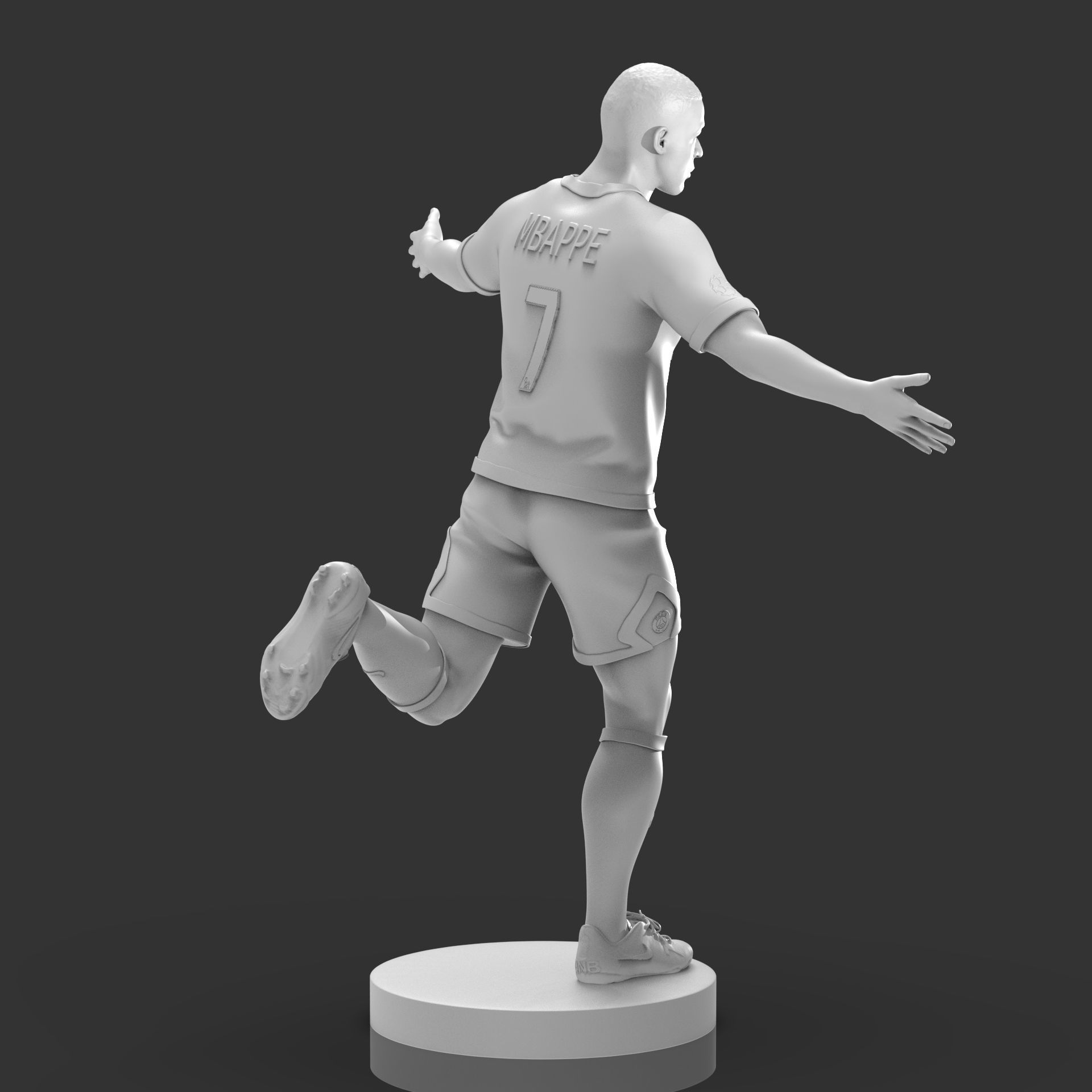 Kylian Mbappe 3D Printable 2 3D model 3D printable | CGTrader