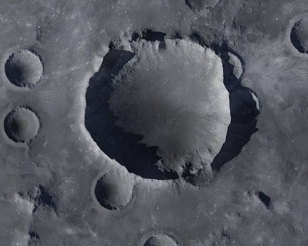 Moon crater Terrain 3D model | CGTrader