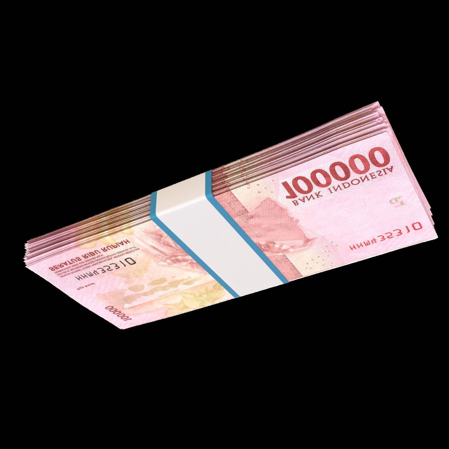 Rupiah Money Stack 3D model | CGTrader