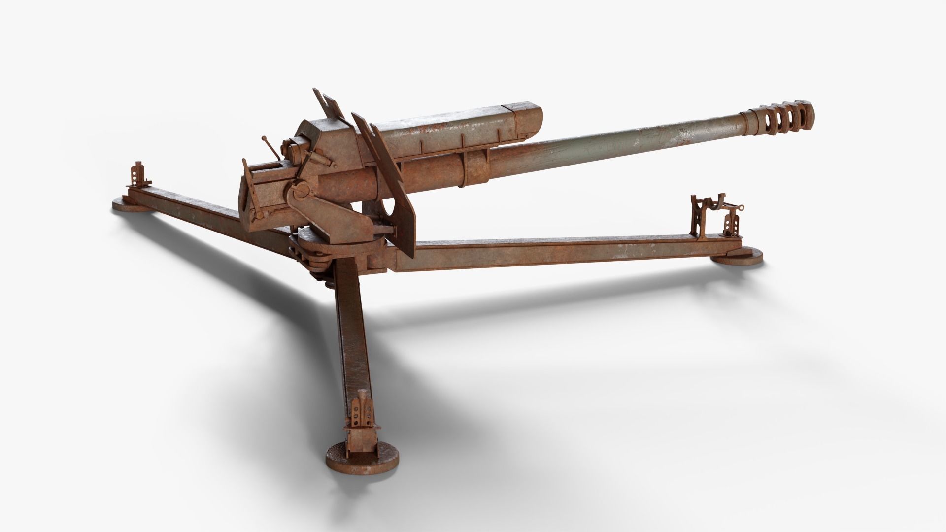Rusted D-30-122mm-Howitzer 3D model | CGTrader