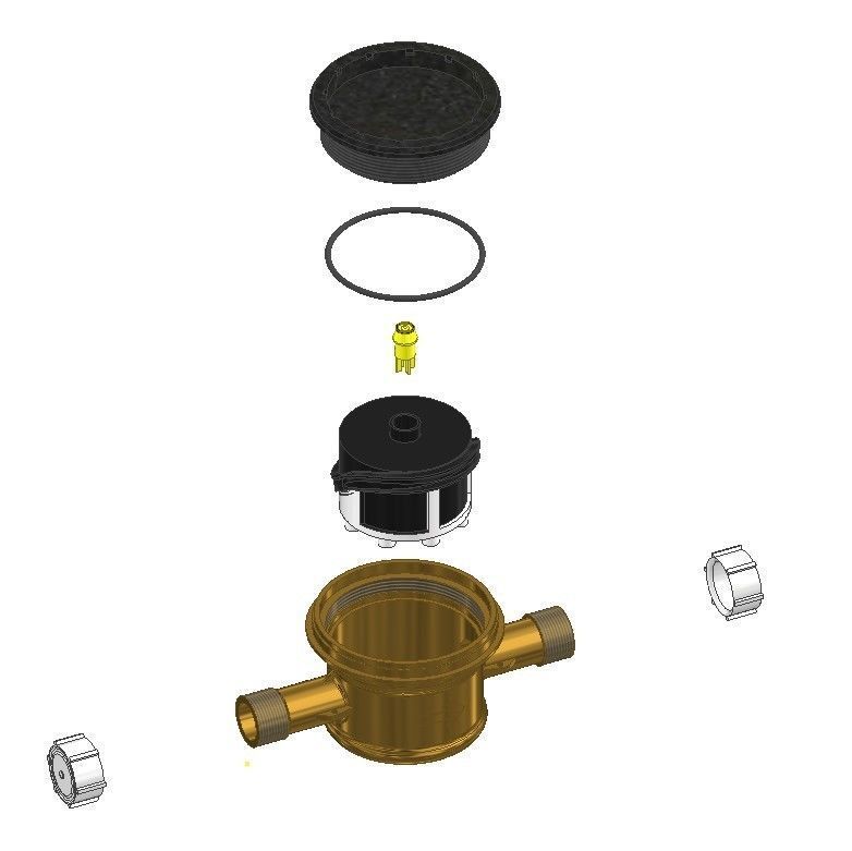 Water meter 3D model 3D printable | CGTrader