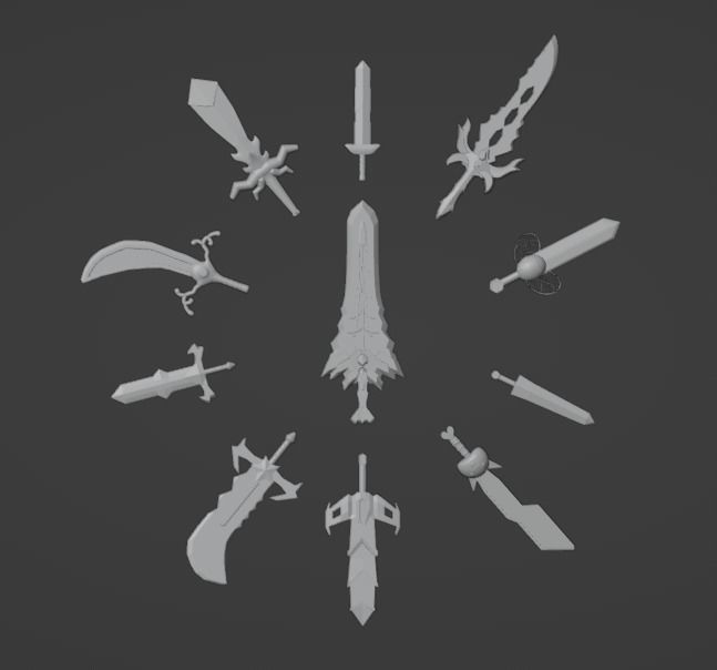 3D model ZENITH sword from terraria and all swords for crafting zenith ...