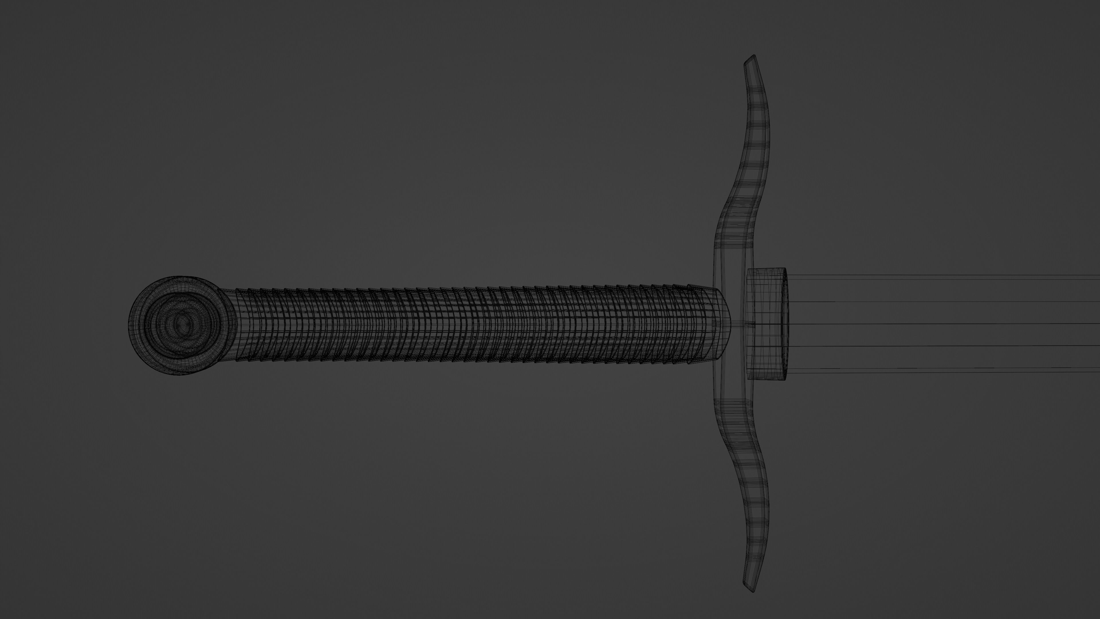 Medieval Longsword 3D model | CGTrader