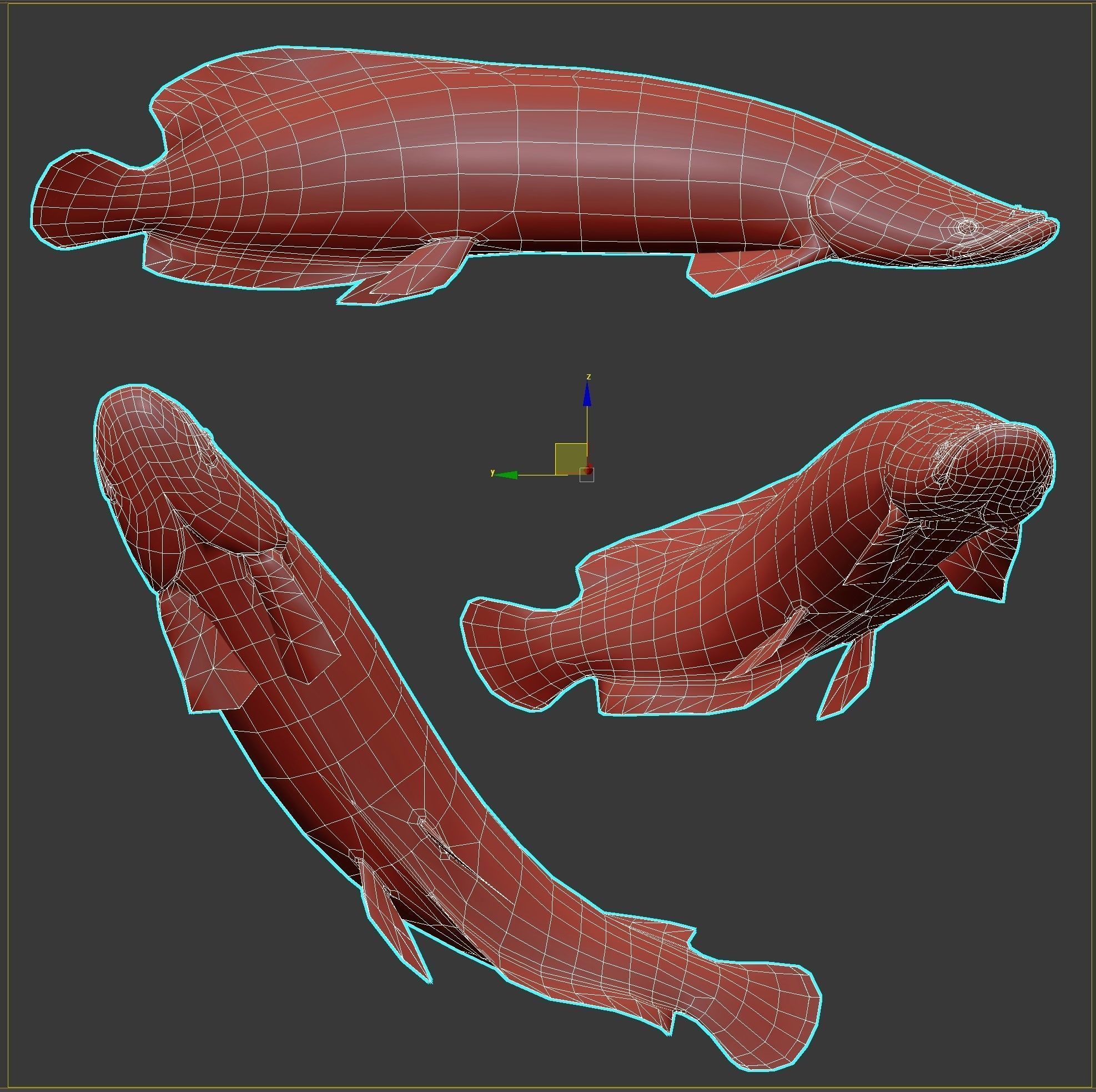 3D model Fish Arapaima Gigas VR / AR / low-poly | CGTrader