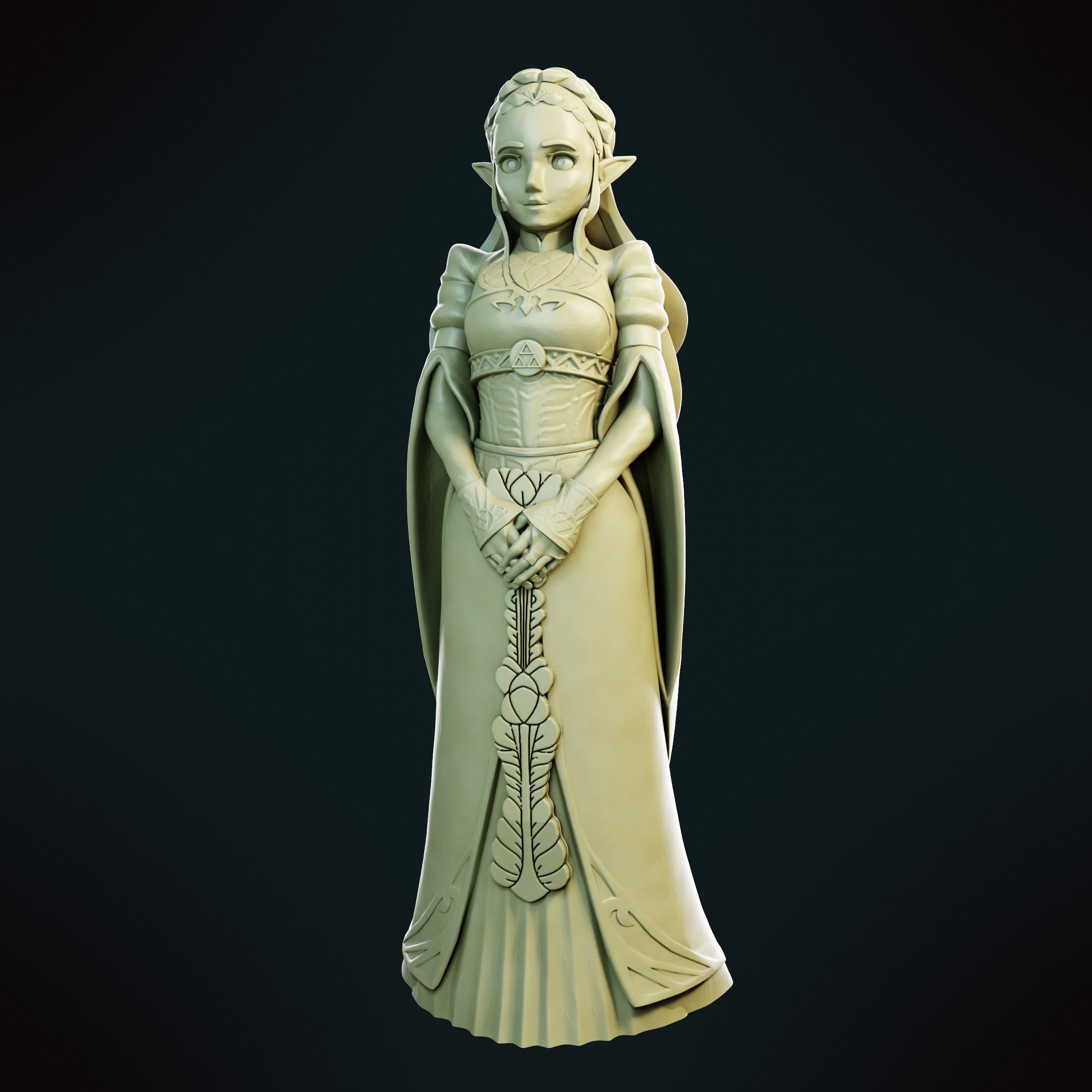 Princess Zelda - Breath of the Wild 3D model 3D printable | CGTrader