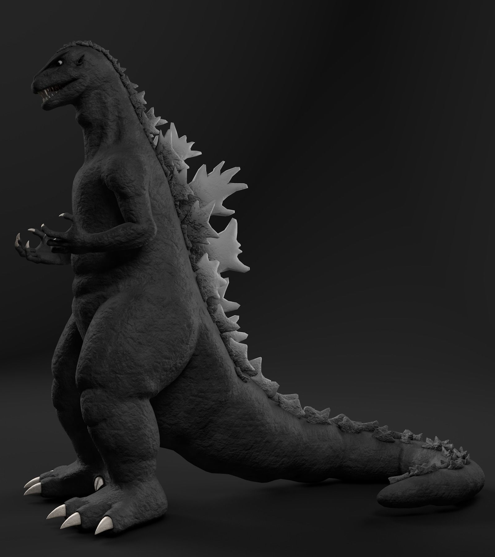 Godzilla 1954 3D model rigged | CGTrader