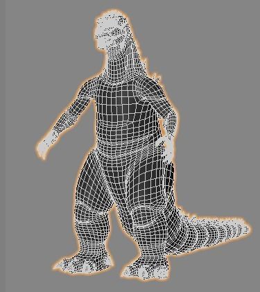 Godzilla 1954 3D model rigged | CGTrader
