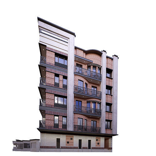 Curve building 3D model | CGTrader