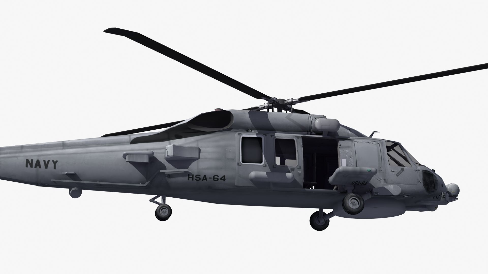 MH60 Seahawk Helicopter 3D model | CGTrader