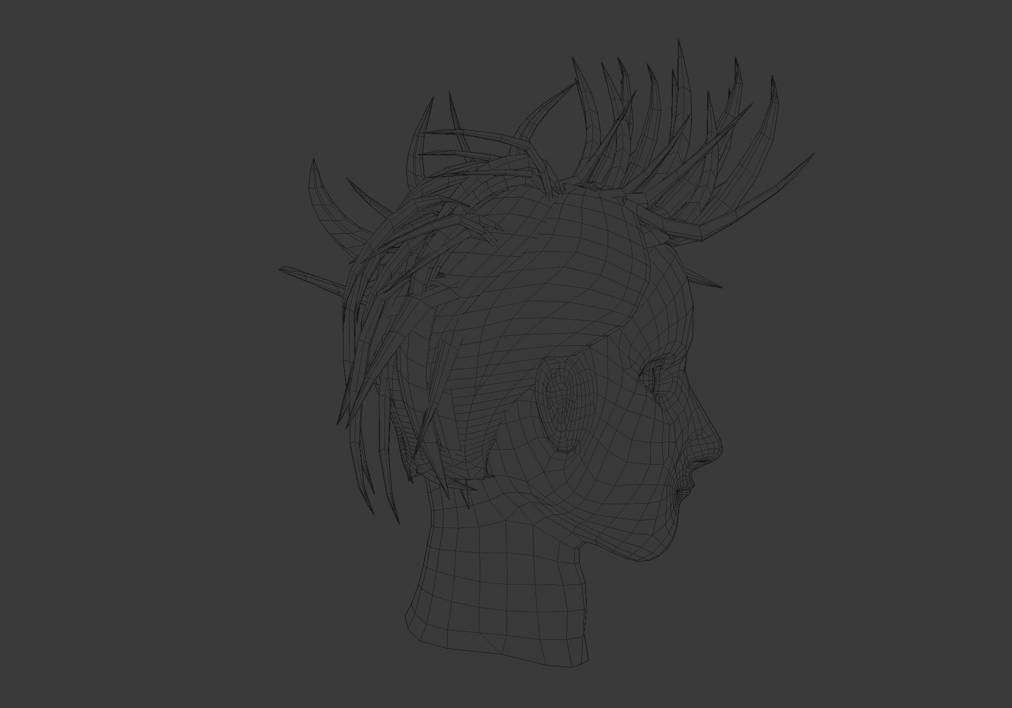 messy male hairstyle 3D model | CGTrader