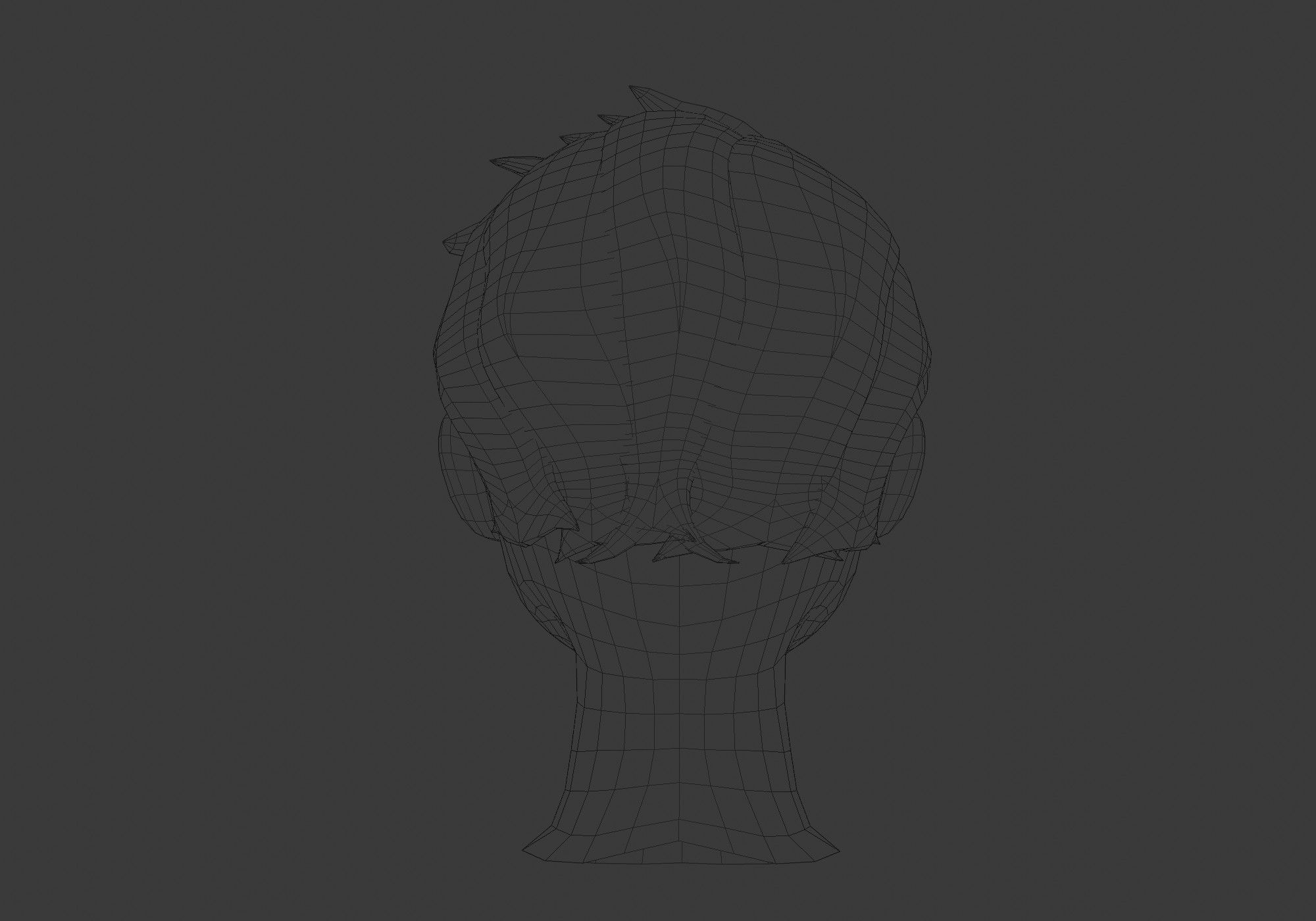 basic male hairstyle 3D model | CGTrader