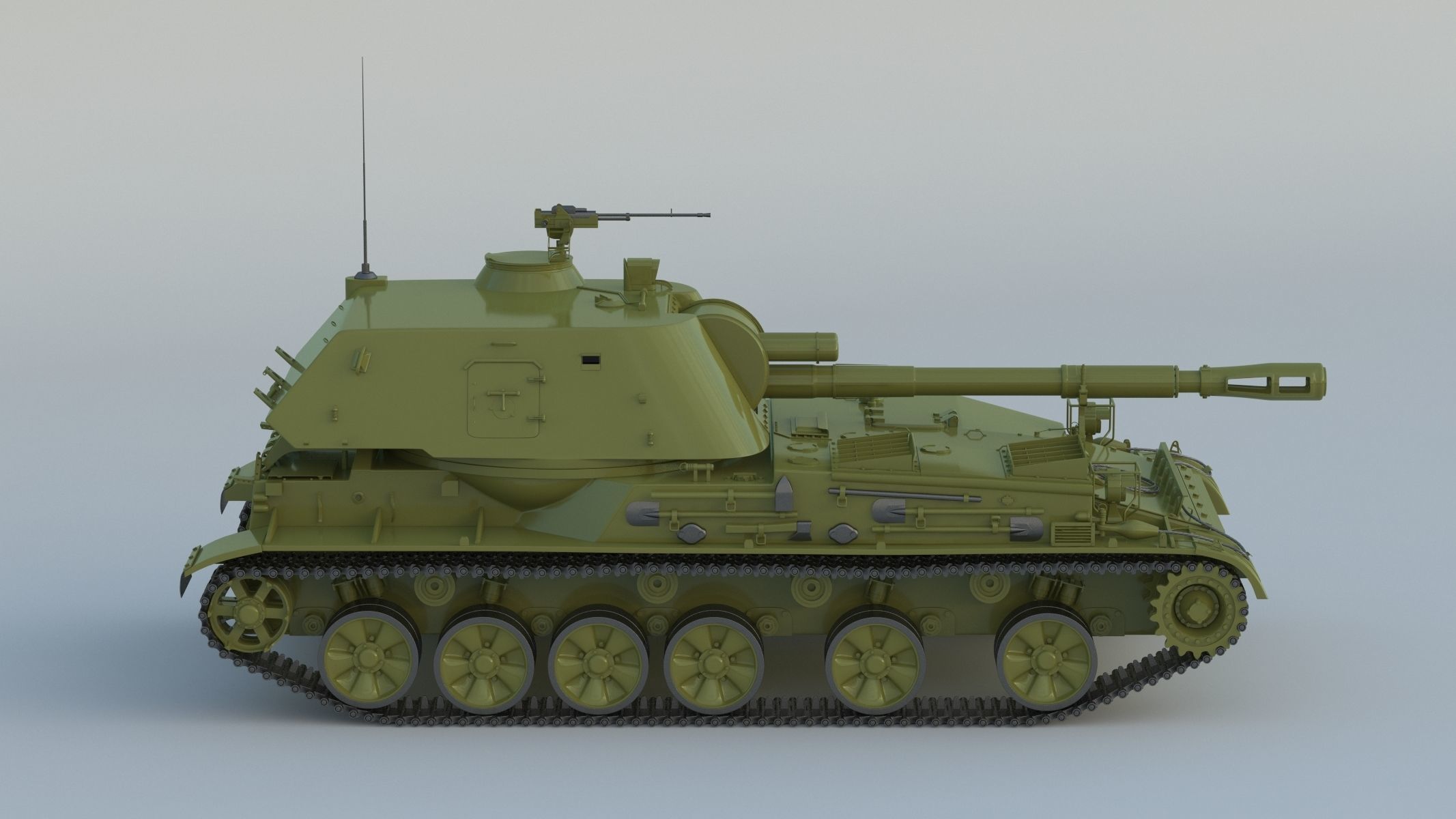 2S3 Akatsiya 3D model | CGTrader