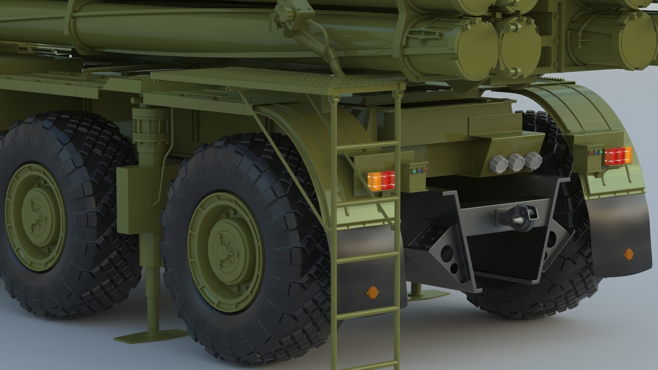 BM 30 Smerch Rocket Launcher Camouflage 3D model | CGTrader