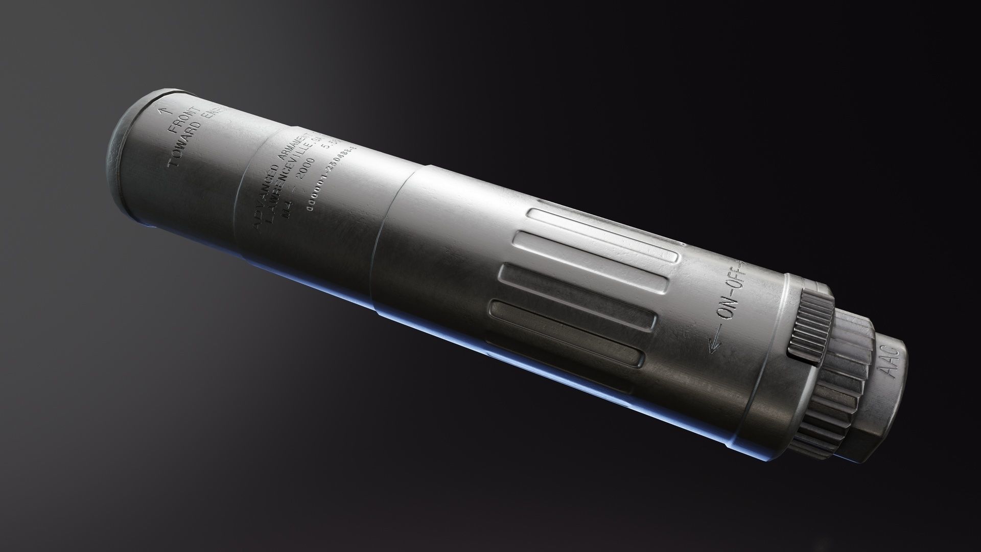 3D model AAC M4 2000 suppressor VR / AR / low-poly | CGTrader