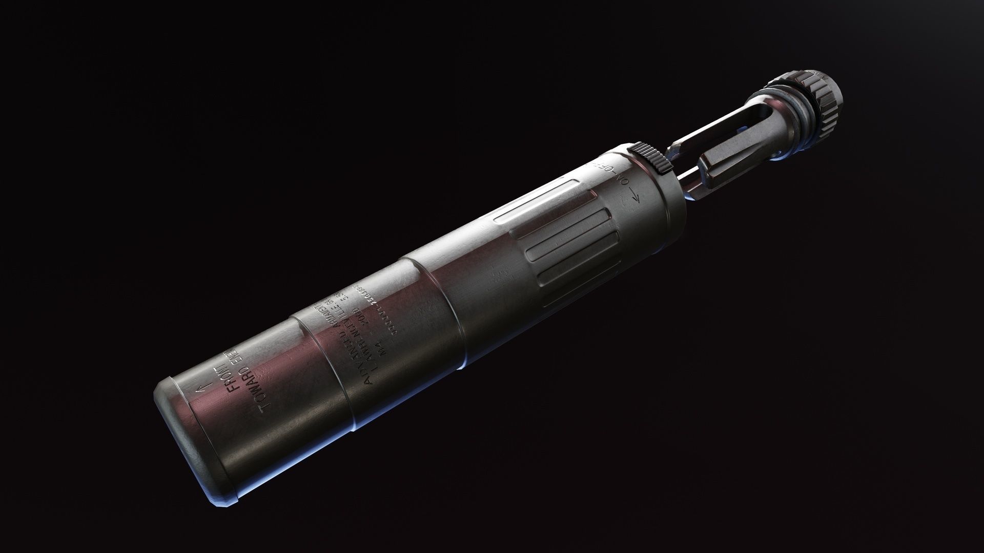 3D model AAC M4 2000 suppressor VR / AR / low-poly | CGTrader