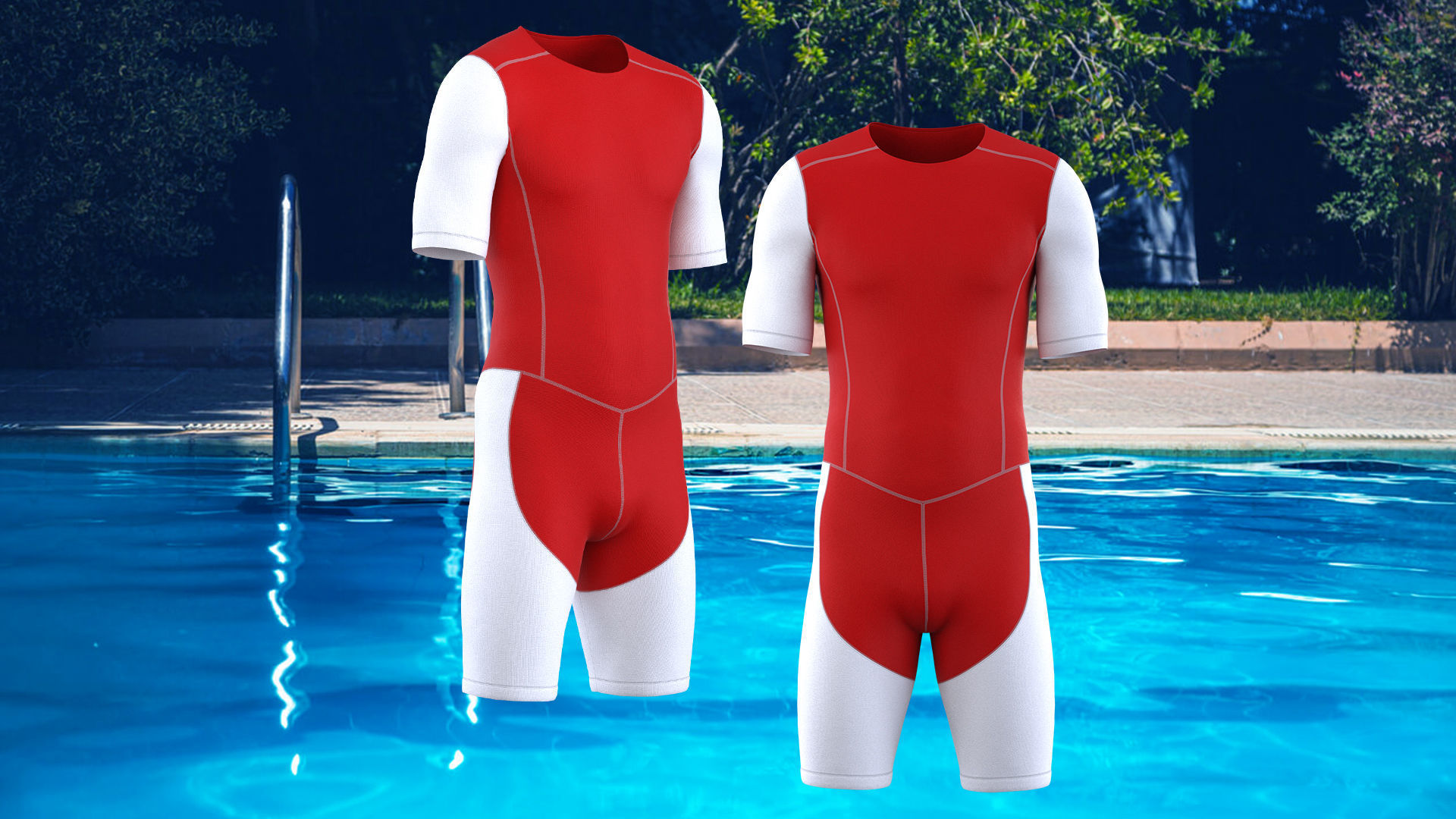 Professional Swimwear Full body bodywear for Man Tight Swimsuit 3D ...