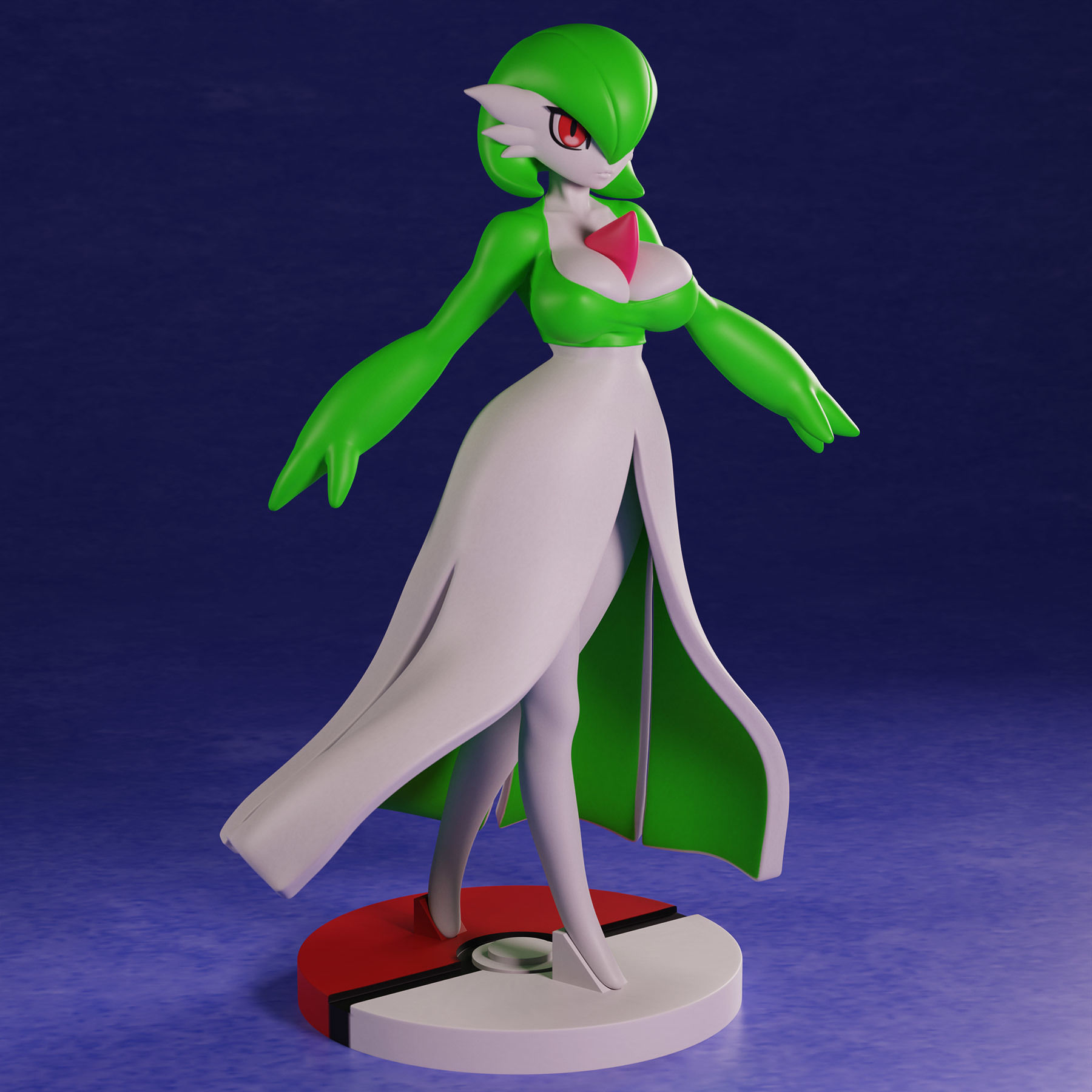 Pokemon Gardevoir 3D model 3D printable | CGTrader