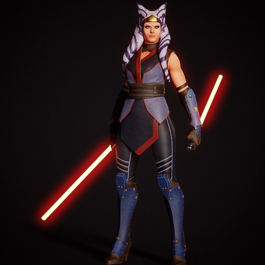 Togruta jedi Ahsoka Tano style 3D model 3D printable | CGTrader