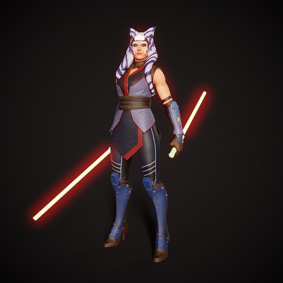 Togruta jedi Ahsoka Tano style 3D model 3D printable | CGTrader