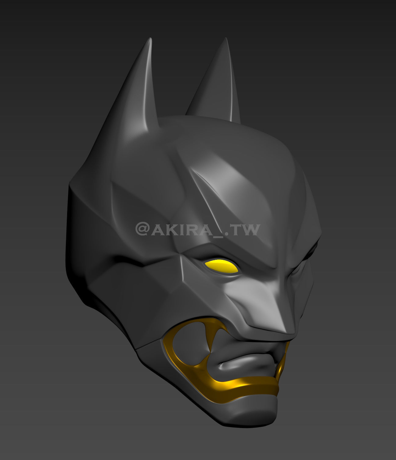 Batman Samurai Helmet Cosplay 3D model 3D printable | CGTrader