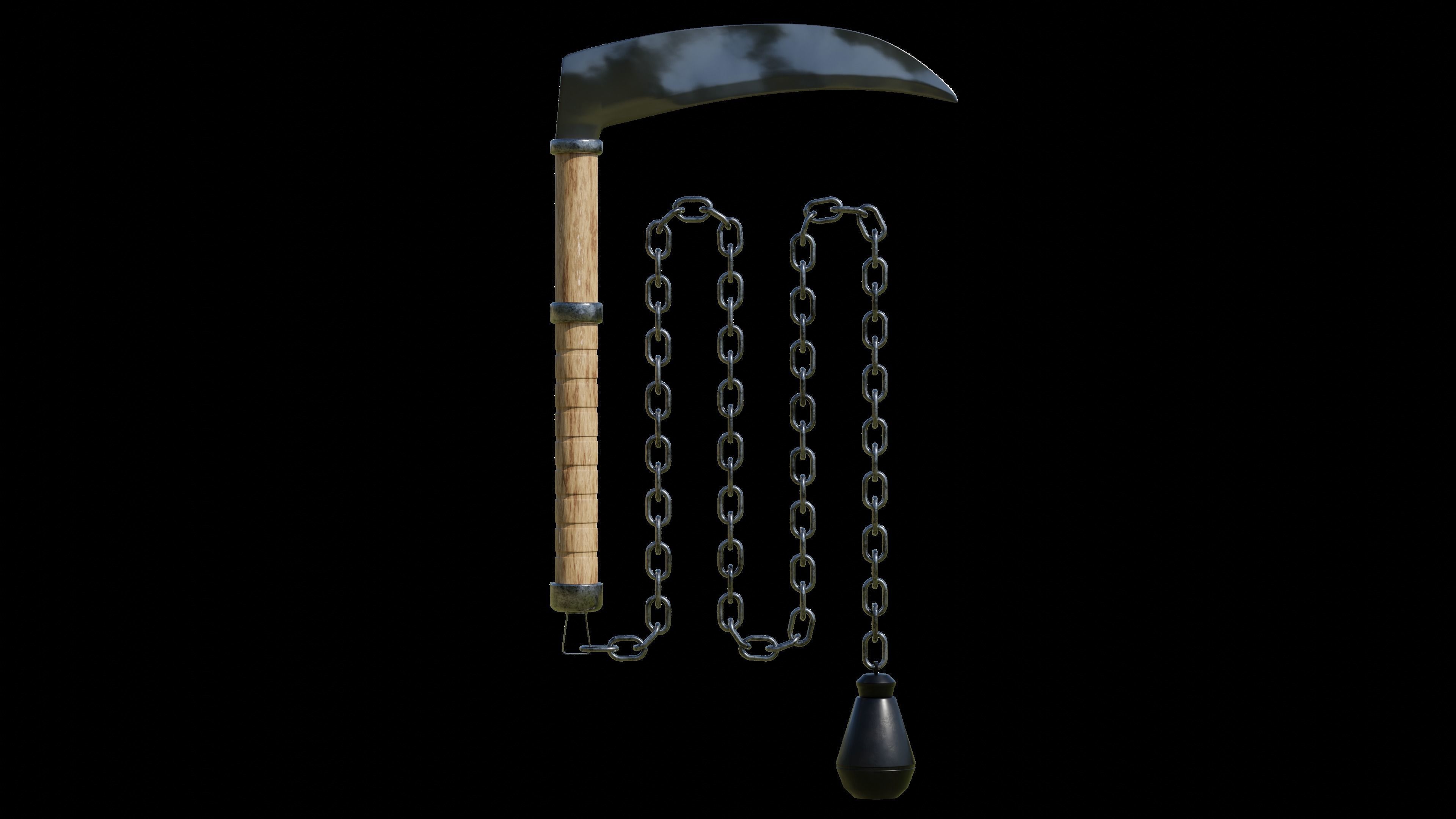 Chain and Sickle 3D Model 3D model | CGTrader