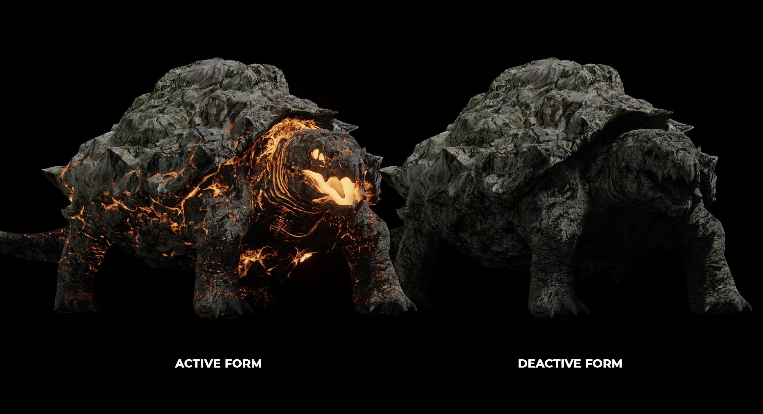 3D model Golem tortoise monster VR / AR / low-poly | CGTrader